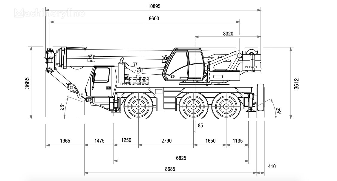 Grove GMK 3055 pokretna dizalica