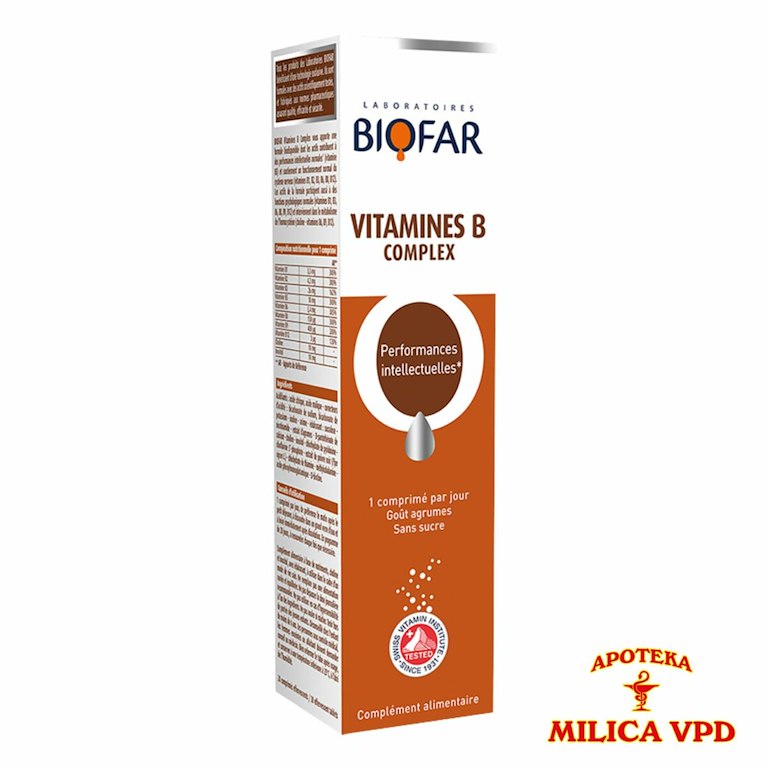 Biofar Vital B Complex vitamina 20 šumećih tableta