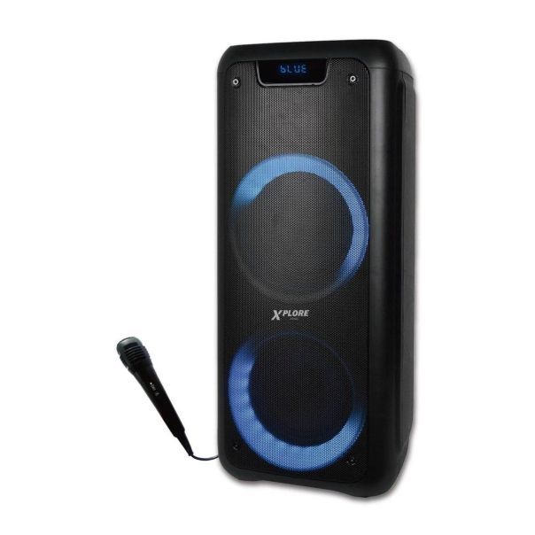 XPLORE Bežični Bluetooth zvučnik sa mikrofonom XP8815 Disco, crna