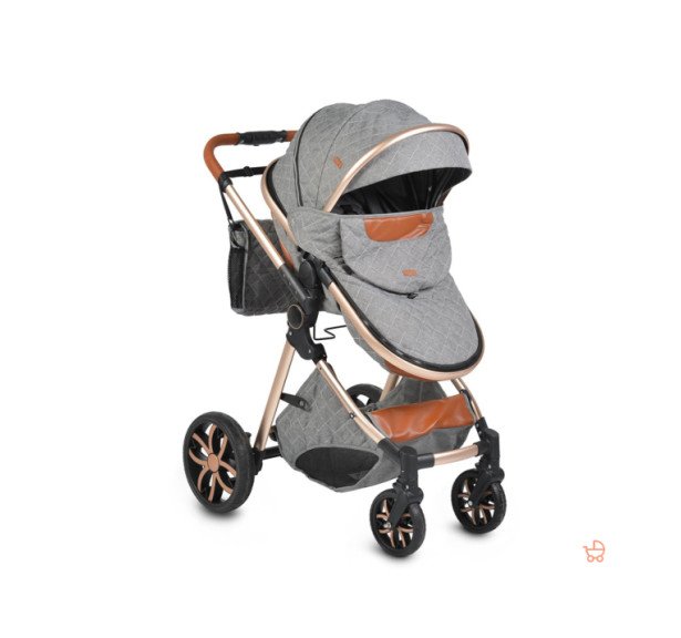 Kolica za bebe 2u1 Moni Alma-Dark Grey