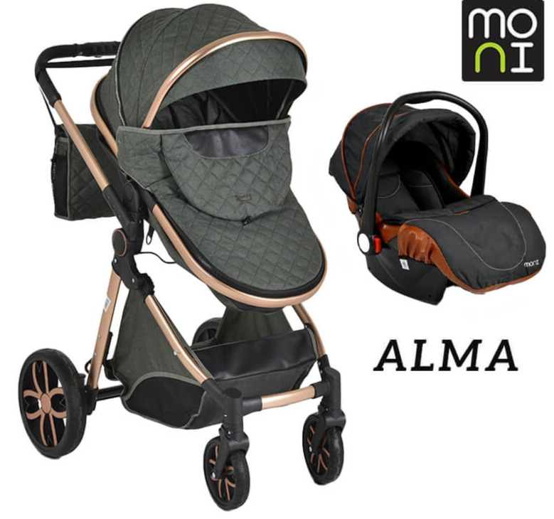 Moni Alma Kolica za bebe 3u1-Green