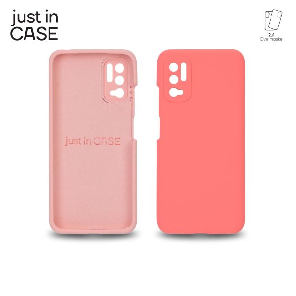 JUST IN CASE Maska 2u1 Extra case MIX PLUS za Redmi Note 10 5G, roze