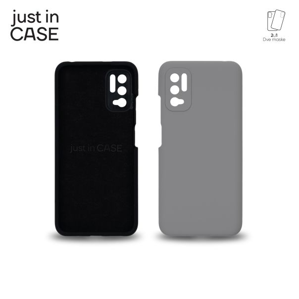 JUST IN CASE Maska 2u1 Extra case MIX PLUS za Redmi Note 10 5G, crna