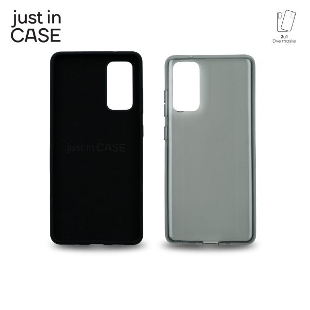 JUST IN CASE Maska 2u1 Extra case MIX za Samsung S20FE, crna