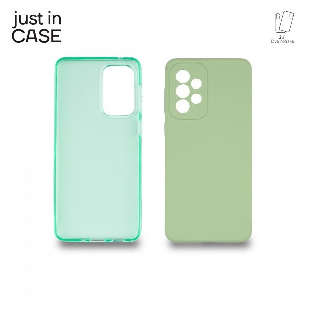 JUST IN CASE Maska 2u1 Extra case MIX za Samsung A33 5G, zelena