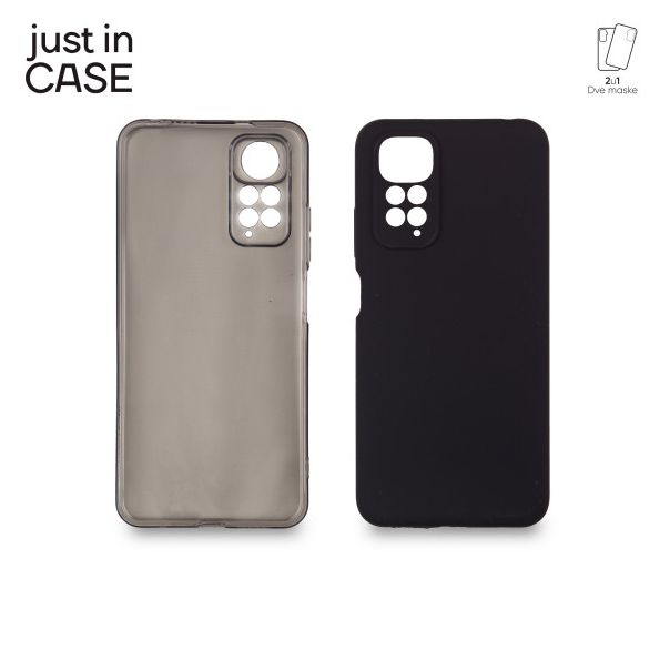 JUST IN CASE Maska 2u1 Extra case MIX za Redmi Note 11, crna