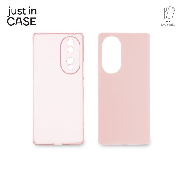 JUST IN CASE Maska 2u1 Extra case MIX za Honor 70, roze