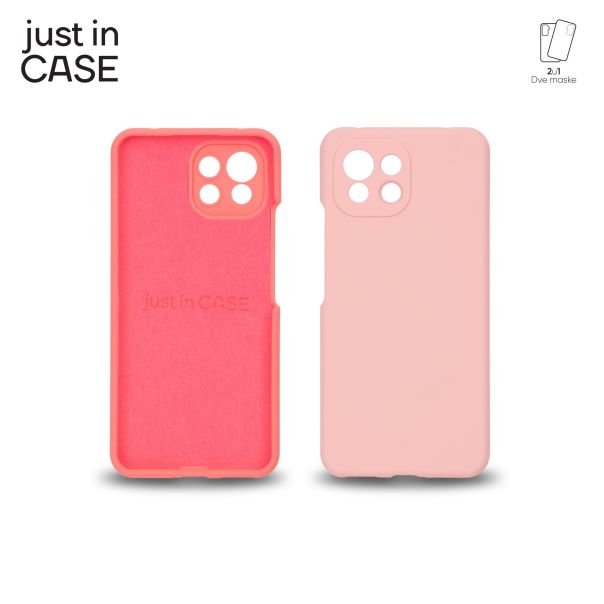 JUST IN CASE Maska 2u1 Extra case MIX PLUS za Mi11 Lite 5G, roze