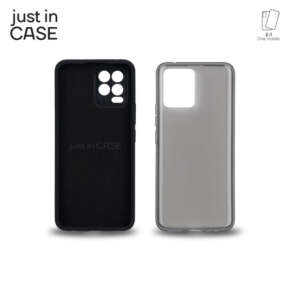 JUST IN CASE Maska 2u1 Extra case MIX za Realme 8, crna