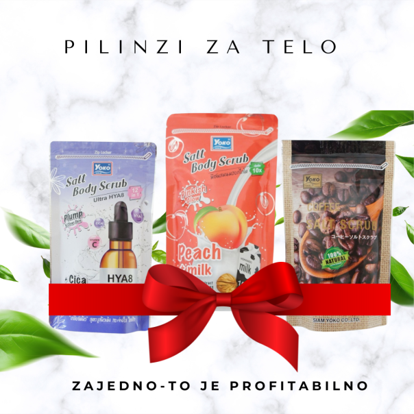 Yoko Tajlandski set Pilinga za telo, 3 komada