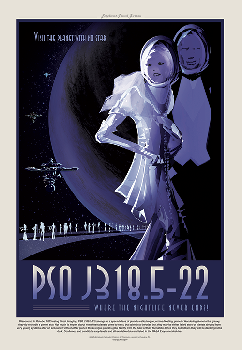 PSO J318.5-22 - JPL Travel Poster