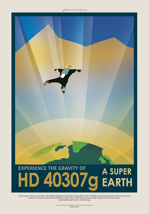 Super Earth - JPL Travel Poster