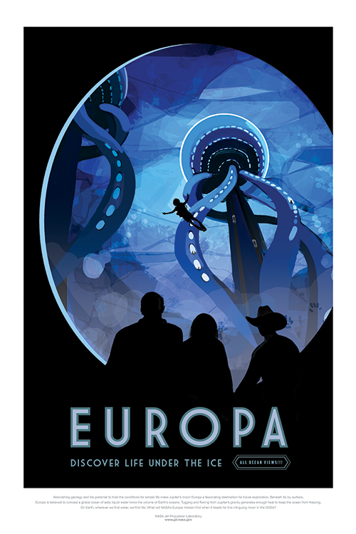 Europa - JPL Travel Poster