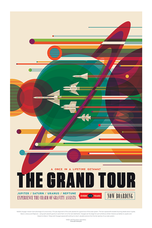 The Grand Tour - JPL Travel Poster