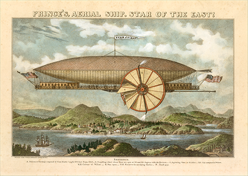 Prince's Aerial Ship. Star of the East! (19th century)