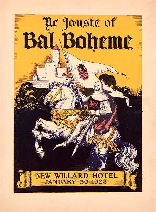 Ye jouste of Bal Boheme. New Willard Hotel. January 30, 1928.