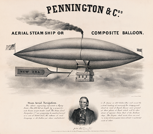 Aerial Steam Ship or Composite Ballon (1850)
