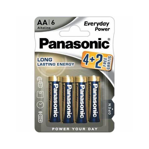 PANASONIC Baterije LR6EPS/6BP -AA Alkaline Everyday power 6/1