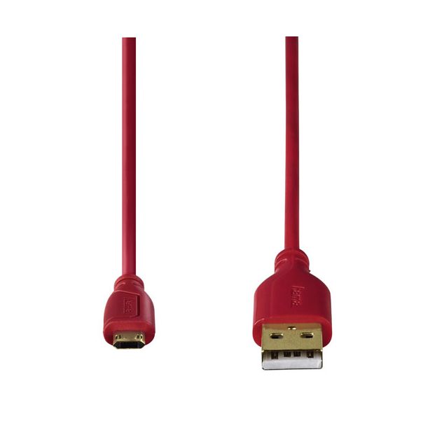 HAMA Kabl USB Flexi-Slim micro, pozlata, crvena