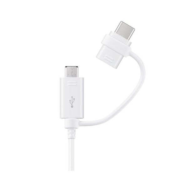 SAMSUNG Kabl Micro Usb sa Tip C adapterom, bela