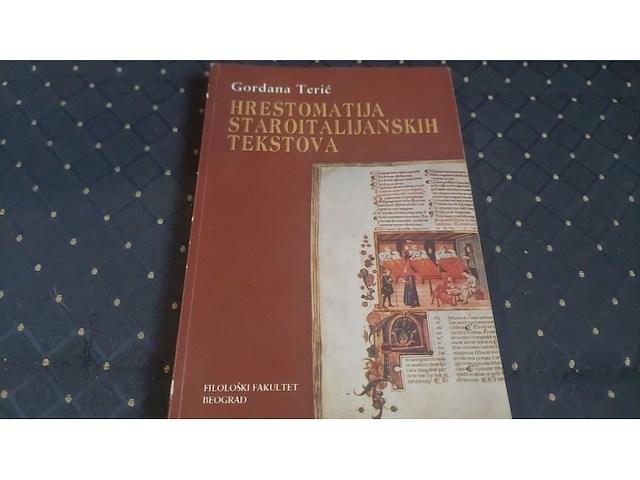 Hrestomatija Staroitalijanskih tekstova/Gordana Teric