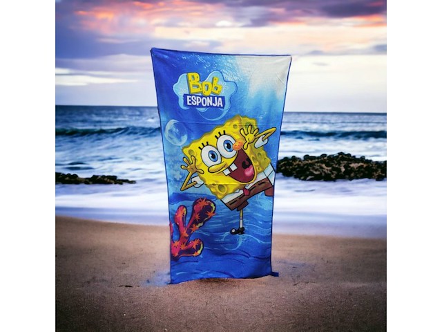 Dečiji peškir za plažu -  Sunđer Bob 70x140