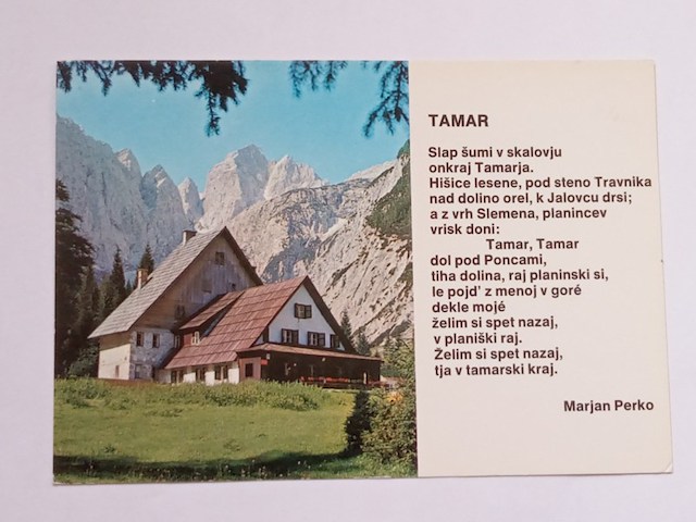 Tamar - Planinarski Dom - Marjan Perko - Slovenija -