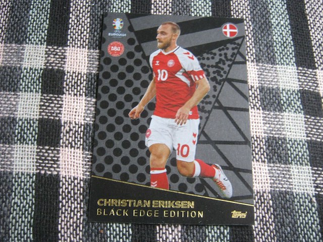 Euro 2024 Match Attax BLACK EDGE BE 2 CHRISTIAN ERIKSEN