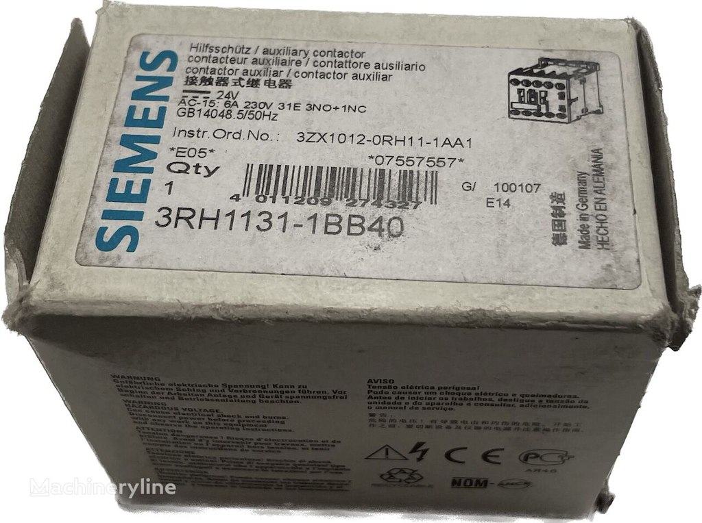 Hilfsschütz Siemens 3RH1131-1BB40 za industrijskog robota