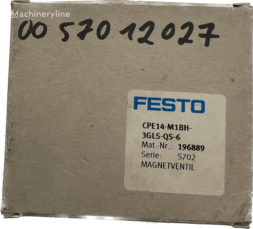 Festo Magnetventil CPE14-M1BH-3GLS-QS-6 pneumatski ventil za industrijske opreme