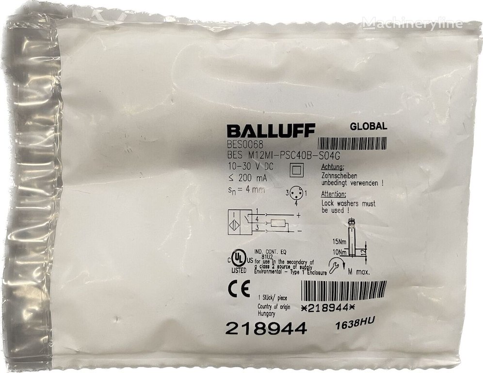 Balluff Induktive Standardsensoren mit Vorzugstypen BES M12MI-PSC40B-S04 senzor za industrijske opreme