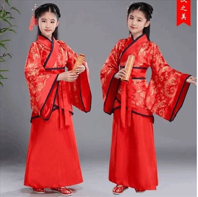 KIMONO japanka nosnja kostim crvena pojas ukosnica