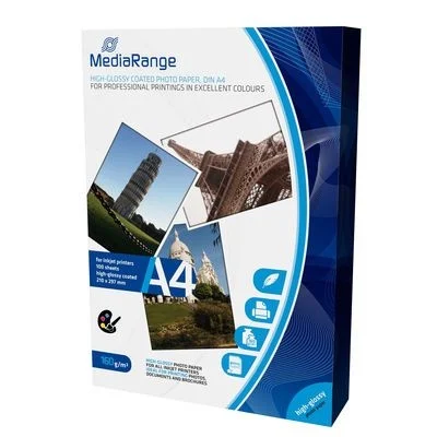 MediaRange MRINK105 A4 foto papir high glossy coated 160g 100 lista ( FP160MR/Z )