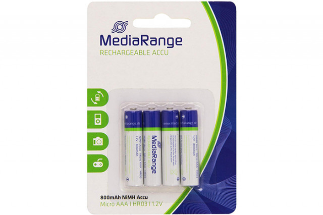 MediaRange MRBAT120 Punjive baterije 4 kom 800MAH AAA