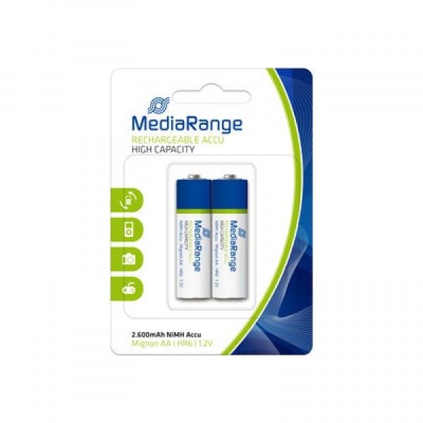 MediaRange MRBAT123 punjive baterije AA- NiMH Accu HR6 2.600mAh ( 123AA )