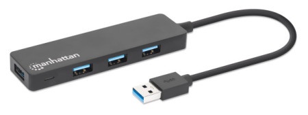 Manhattan 164900 3.2 G1/5Gbps/Crni USB HUB 4port