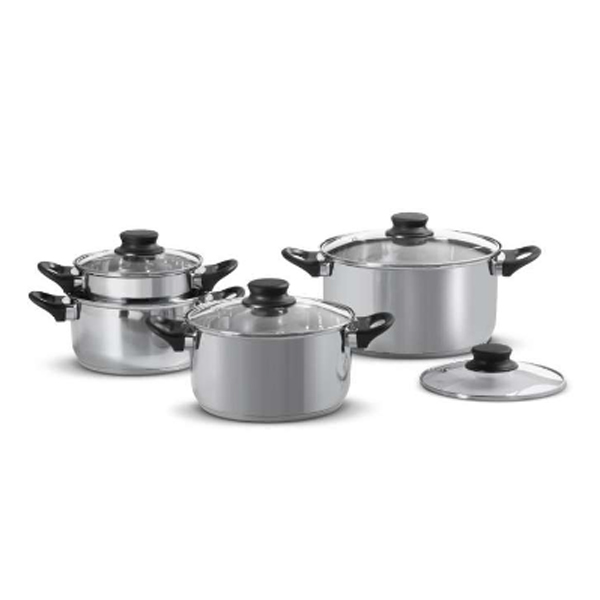 Set šerpi Inox 16/18/20/24 cm 8/1 delova Dajar DJ68720