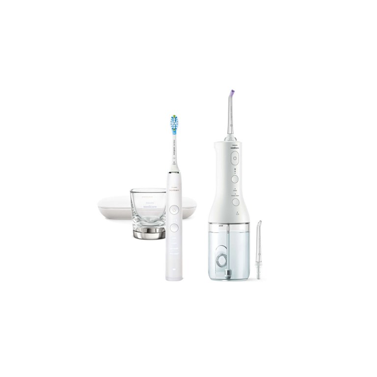 Philips Sonicare set električna četkica DiamondClean za zube i oralni irigator, HX3866/41