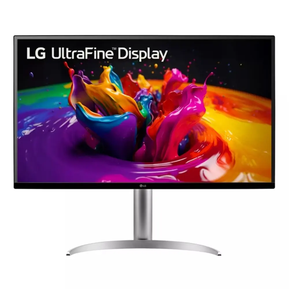 Gejming monitor LG 32UQ750P-W 31.5"/VA/3840x2160/144Hz/4ms GtG/HDMIx2,DP,USB/freesync/pivot,visina/siva