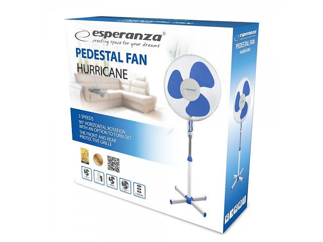 Esperanza EHF001WB - Stojeći ventilator