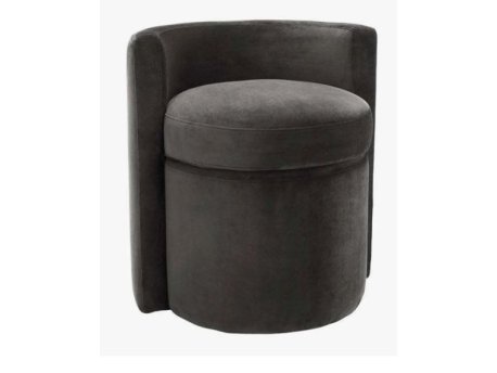 HANAH HOME Tabure Ceremony Koltuk Pouffe Anthracite