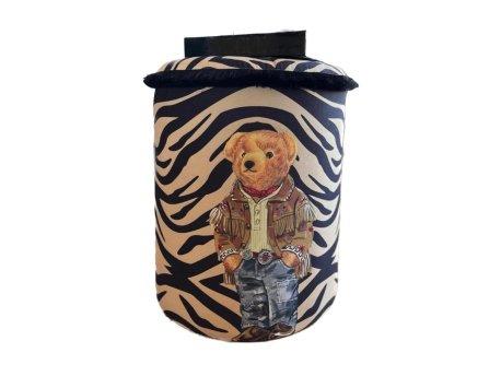 HANAH HOME Tabure Jungle Scar Pouffe Teddy