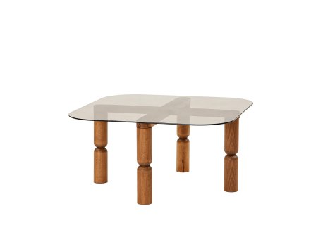 HANAH HOME Sto za dnevnu sobu Kei Walnut Bronze