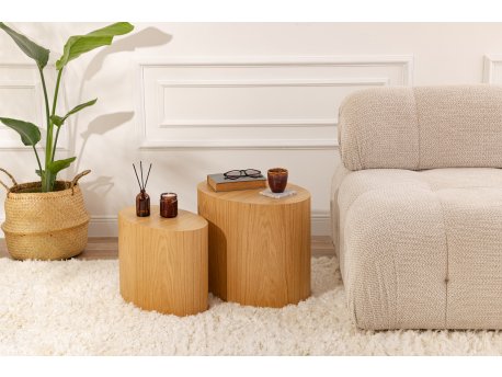 HANAH HOME Set stolova Elipse Set Oak