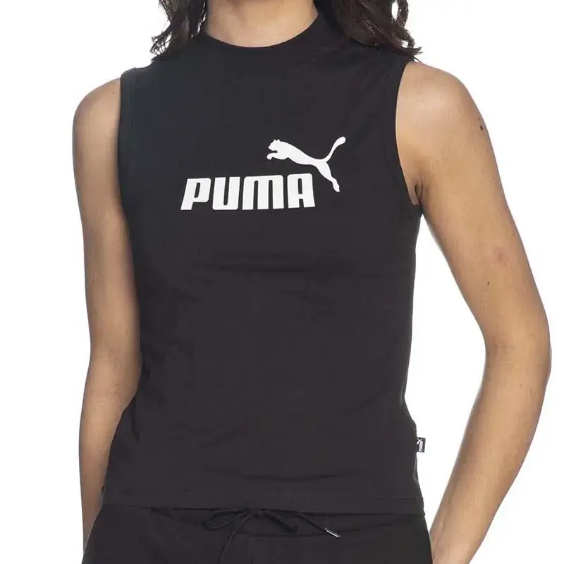 Puma Ženska majica ESS SLIM LOGO TANK, Crna