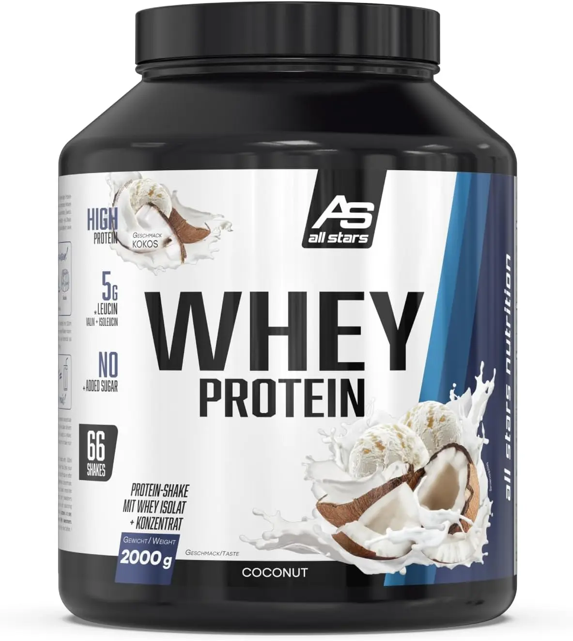 ALL STARS Whey protein Kokos 2000 g