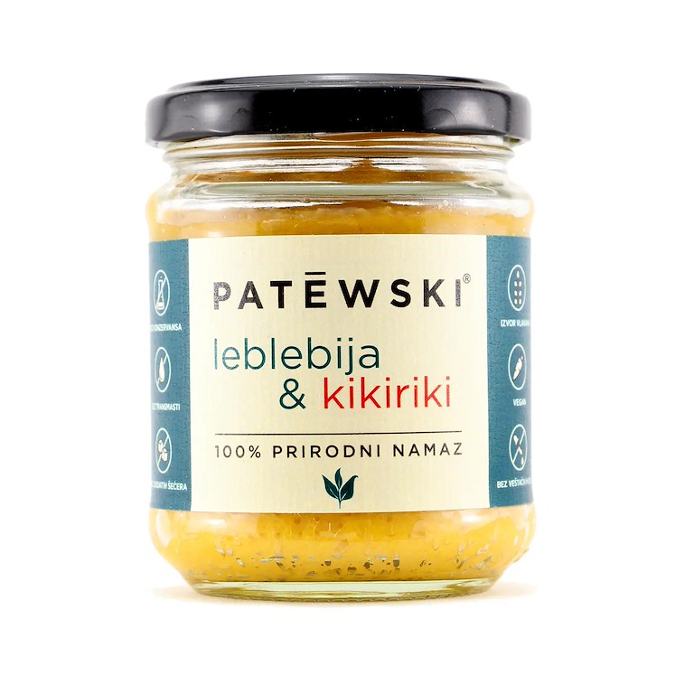 PATEWSKI Prirodni humus od leblebija i kikirikija 160g