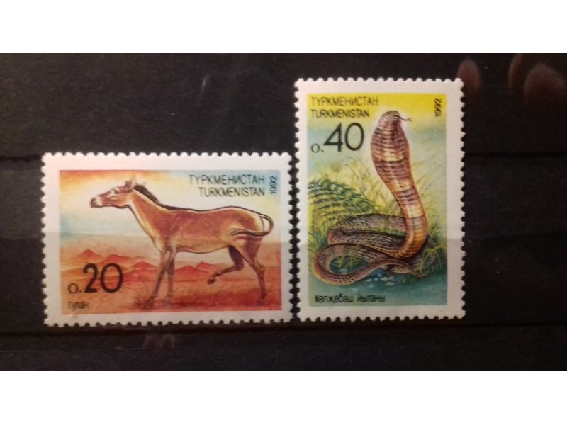 Turkmenistan - Fauna 2 komada 1992.