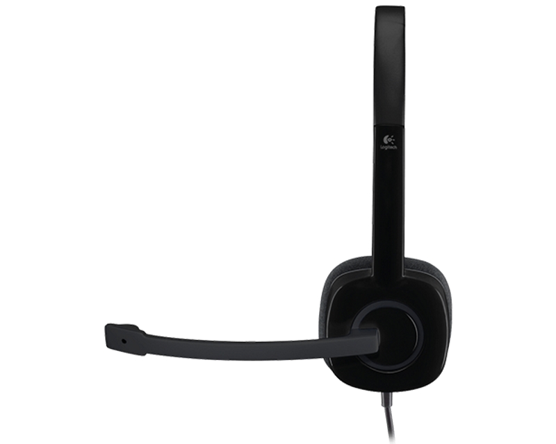 LOGITECH_ H151 Stereo Headset single jack slušalice sa mikrofonom crne