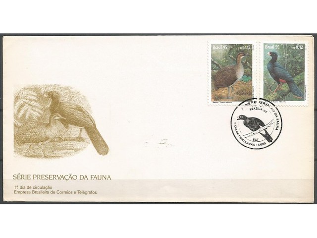 Brazil,Fauna-Ptice 1995.,FDC